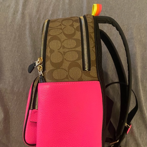 Coach | Bags | Coach Court Backpack In Colorblock Signature Canvas ...